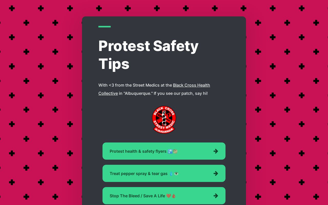 ABQ Protest Safety Tools